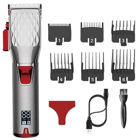 Hair Clippers for Men, Professional Rechargeable Hair Clipper Barber ...
