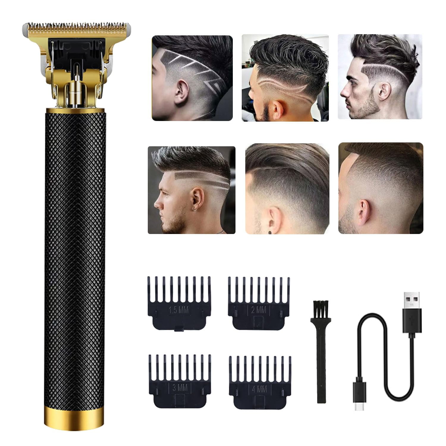 Hair Clippers for Men,Women Cordless Electric Hair Trimmer Rechargeable ...
