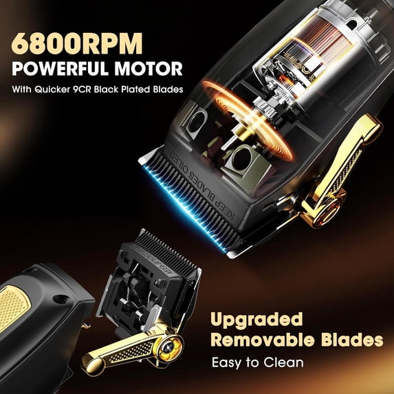 Hair Clippers,Mens Beard Trimmer,Electric for Men,Professional Hair ...