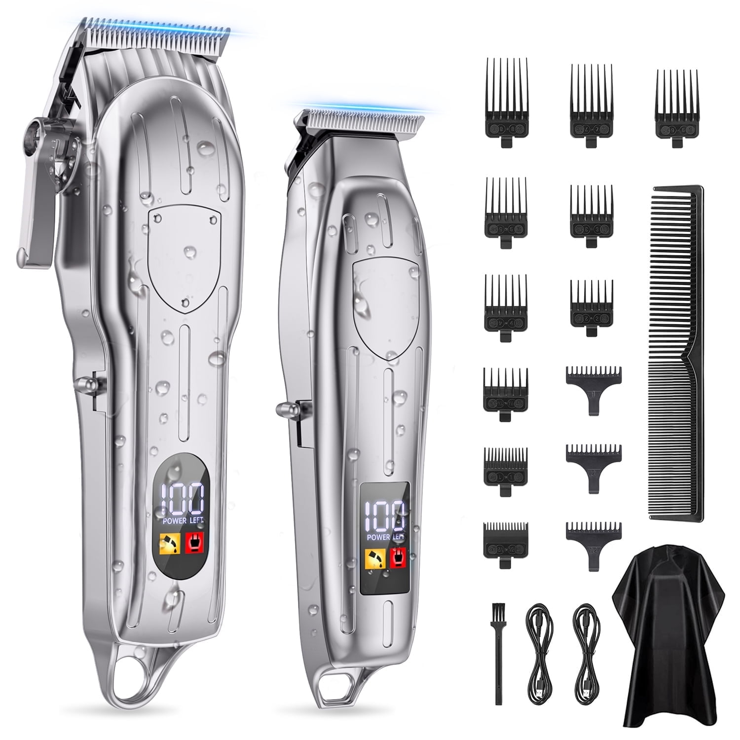 Cshidworld Electric Beard Trimmer Kit, 13-Piece Hair Clipper Set ...