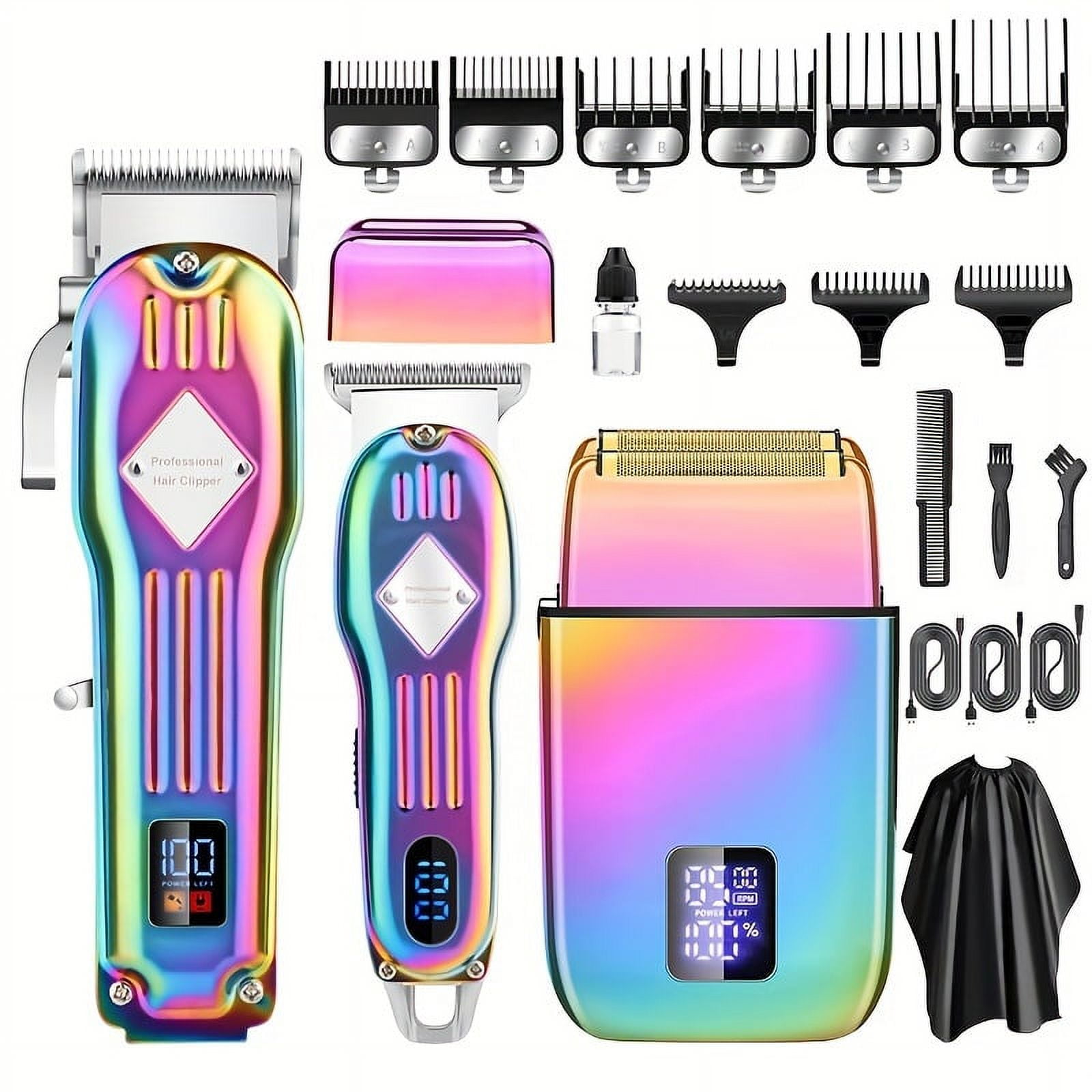 Hair Clippers Professional Cordless For Men, Electric Foil Shavers ...