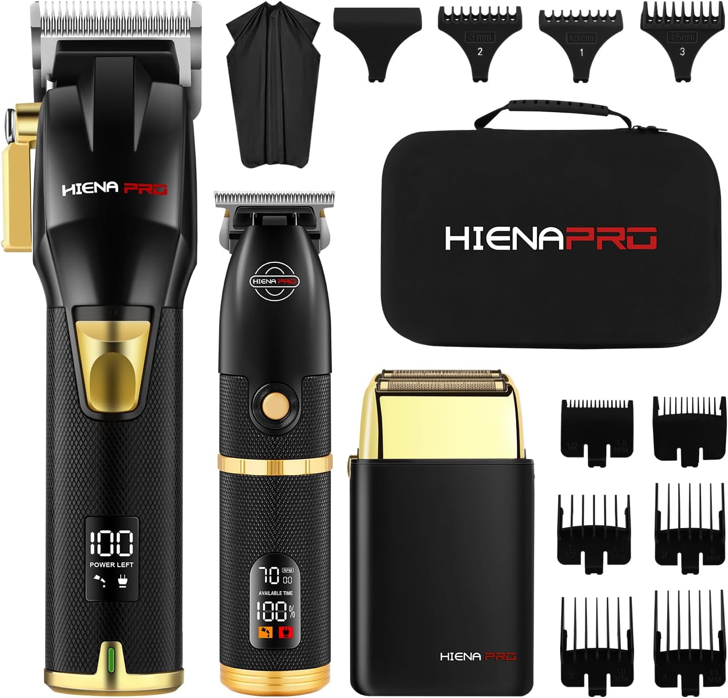 Hair Clippers Zero Gapped Hair Trimmer Set & Foil Shaver for Men ...