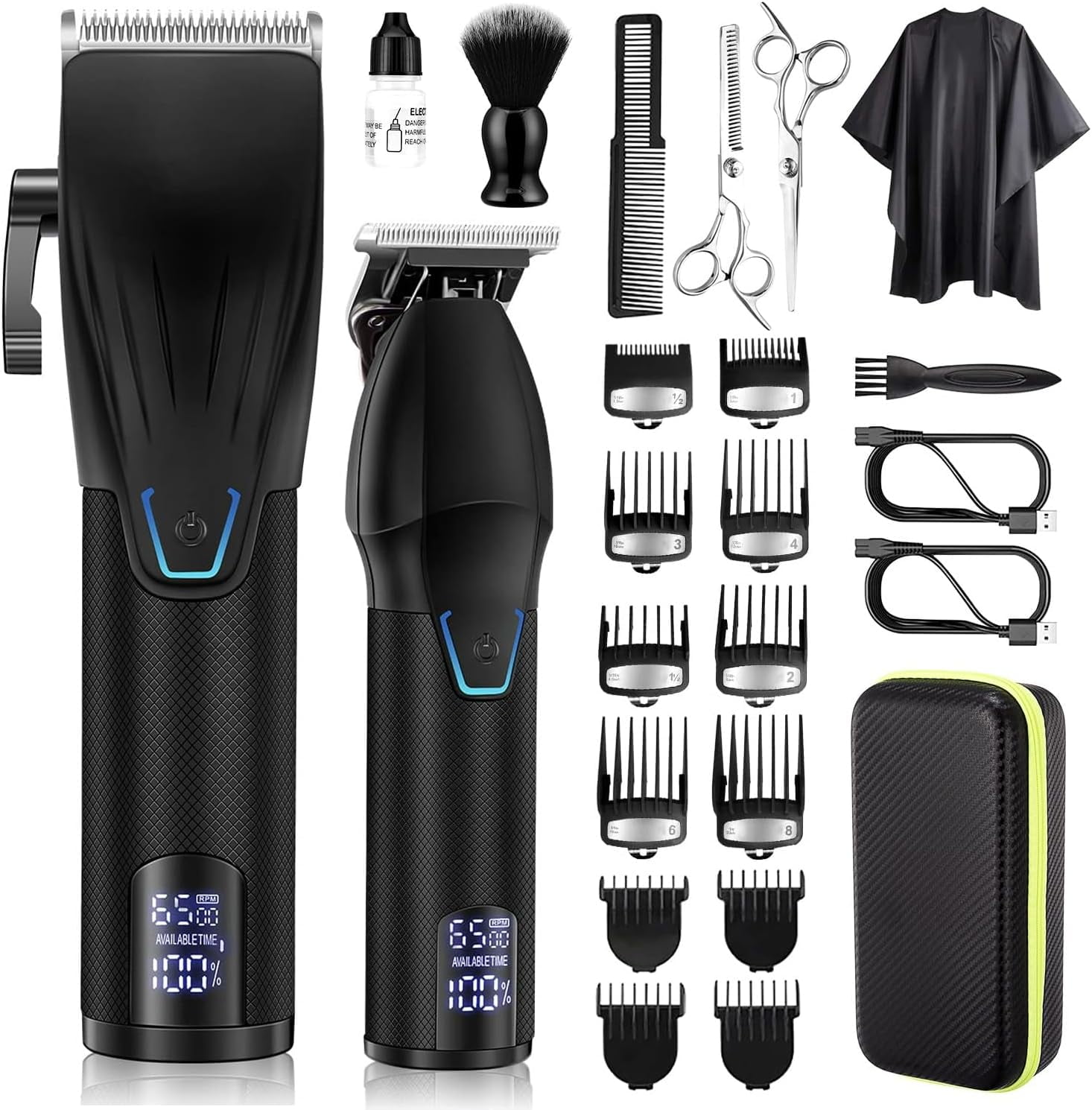 Hair Clippers for Men, Beard Trimmer for Men, Professional Barber ...