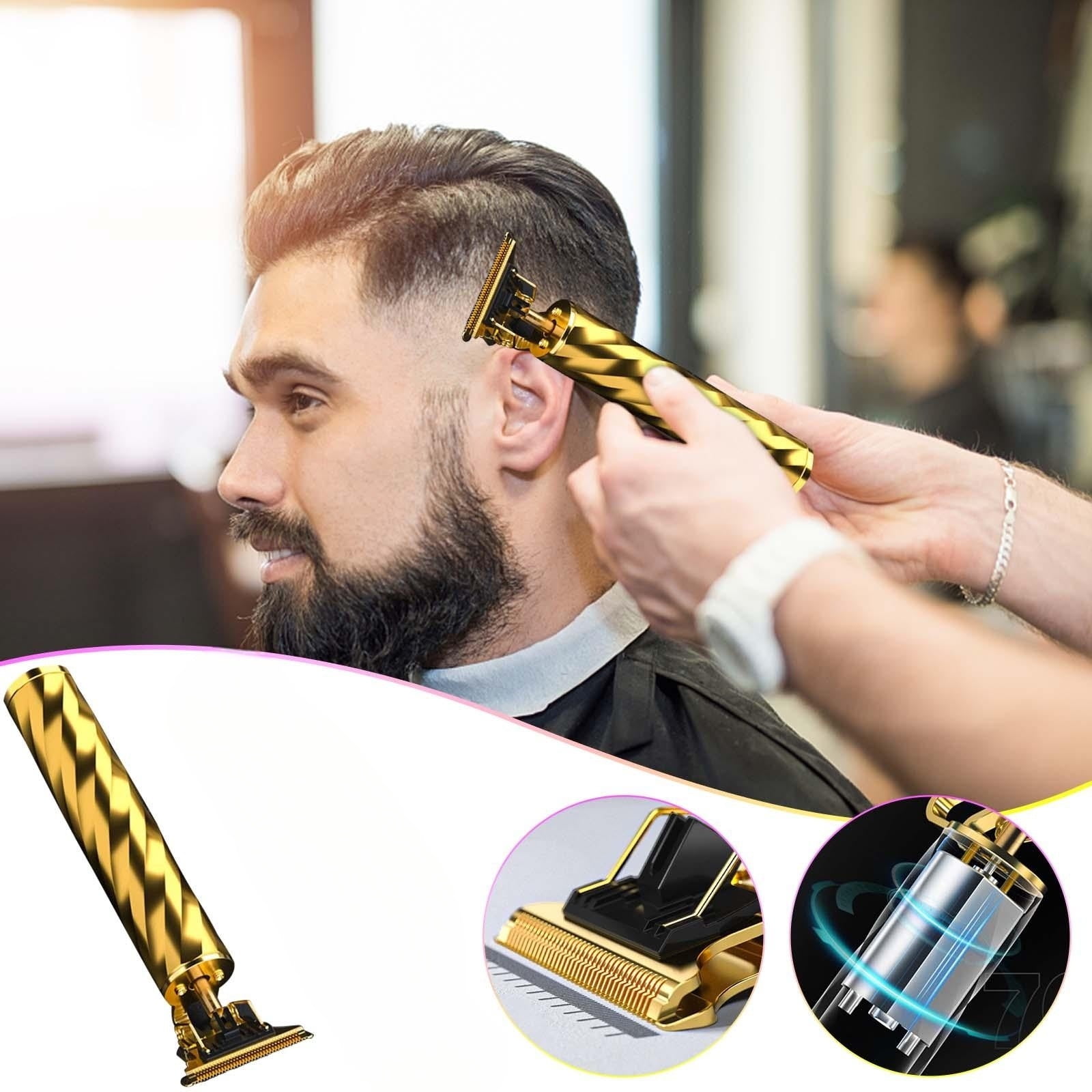 Hair Clippers for Men, Hair Gapped T-Blade Rechargeable Edgers Electric ...