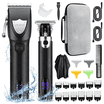 Vacutrim Vacuum Cordless Mens Beard Trimmer, Rechargeable Electric ...