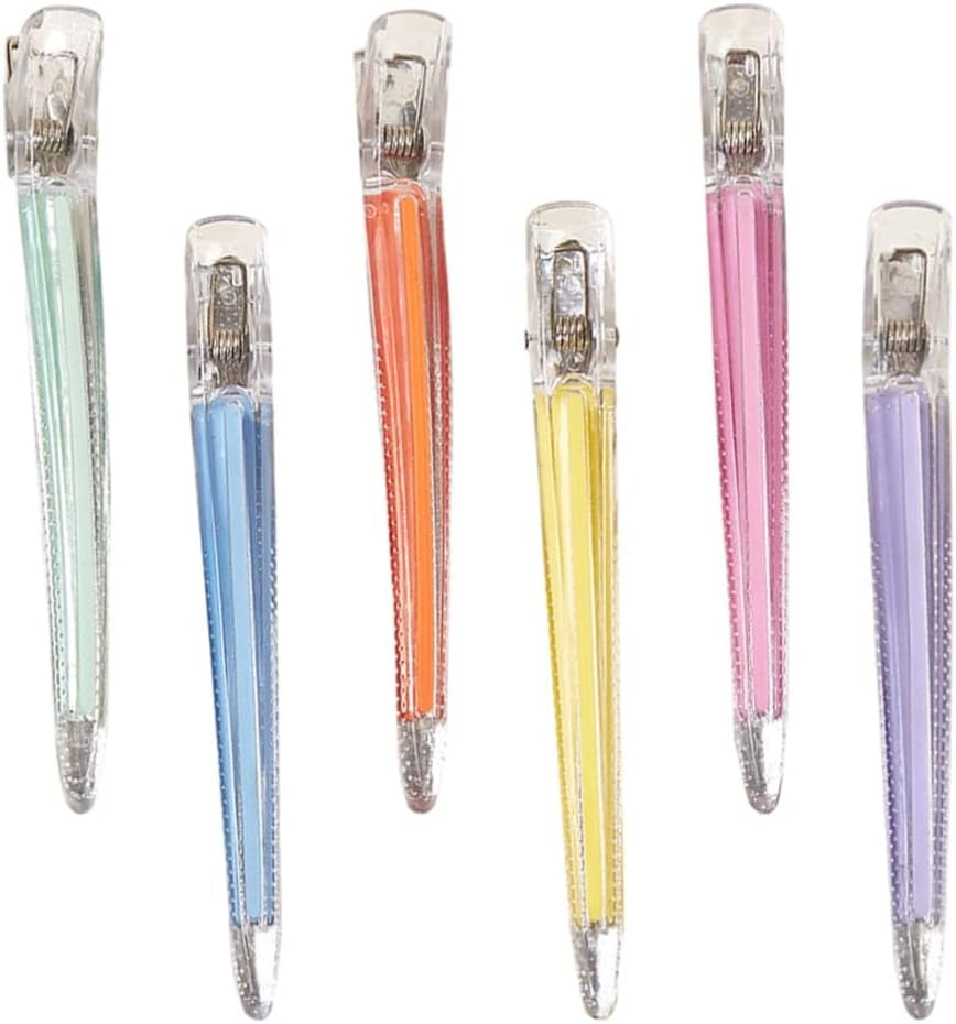 Hair Clips Alligator Hair Styling Tools 6Pcs Alligator Hair Clips Large ...