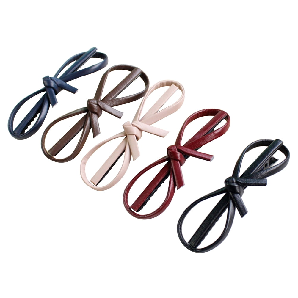Hair Clips Clip Styling Bow Leather Alligator Women Teeth Clamp ...