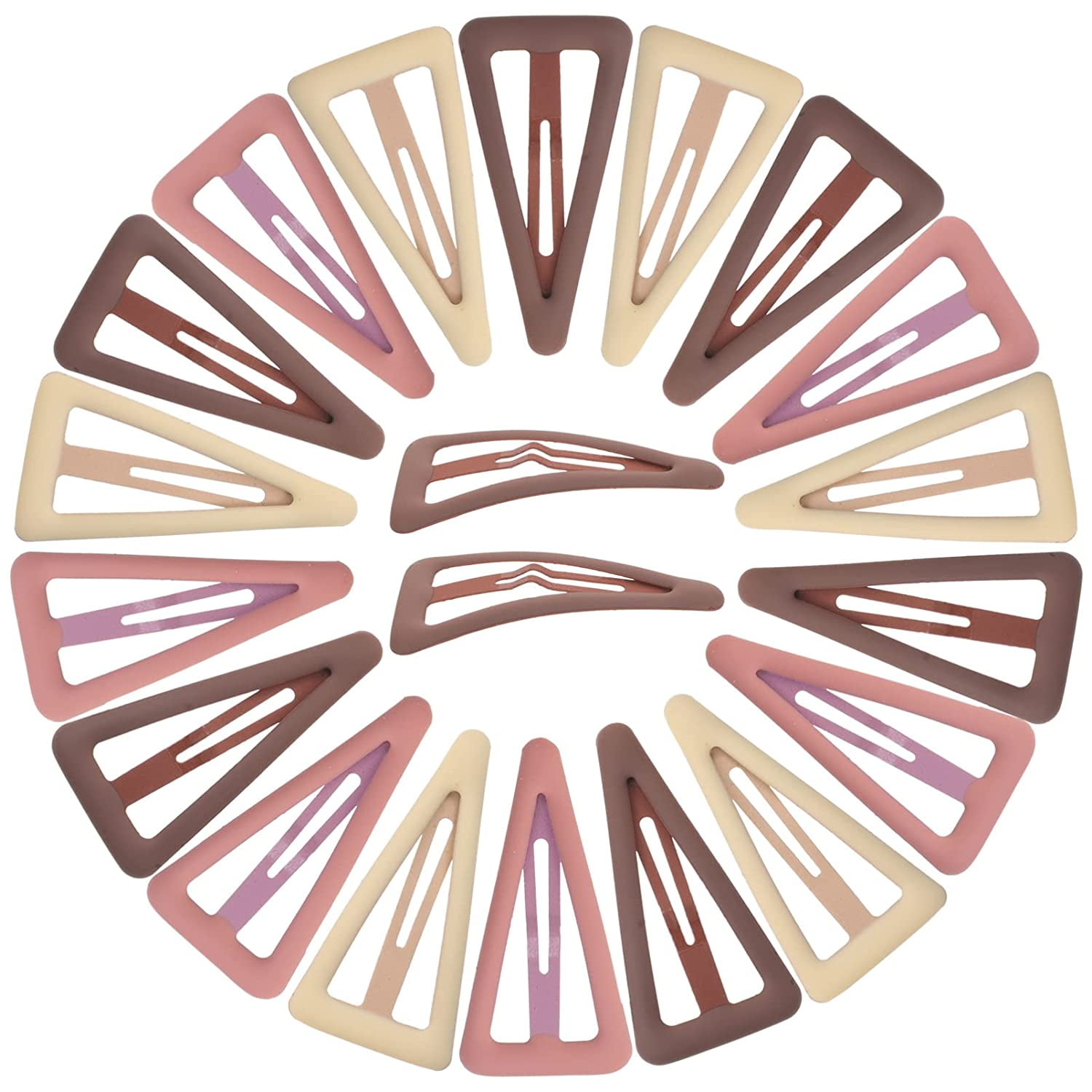 Hair Clips for Girls 8-12 20pcs Metal Barrettes Snap Hair Clips Cute ...