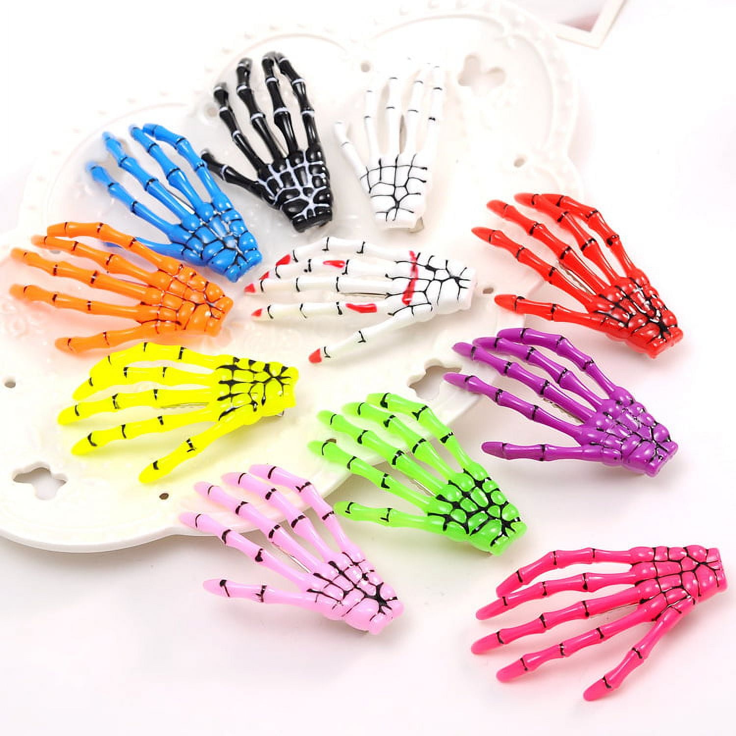 Hair Clips, Hair Claws Barrettes Clippers Skeleton Design Cute Cool ...