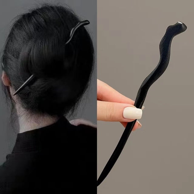 Hair Clips Pins Women Wood Hair Sticks Natural Chopstick Shaped Hairpin ...