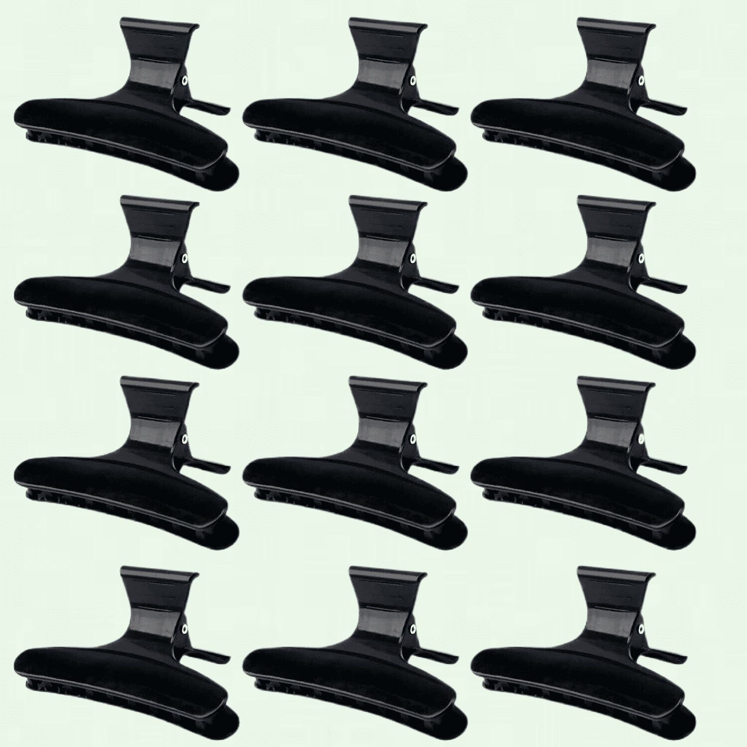 Hair Clips for Styling Sectioning, 12 Pack Black Butterfly Hair Clips ...