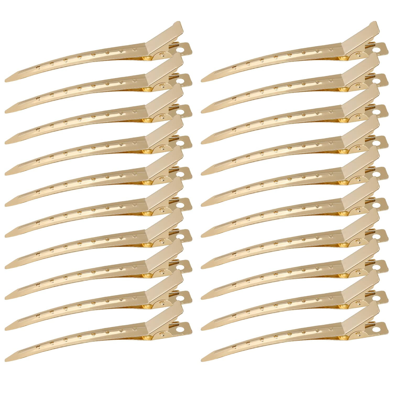 Hair Clips for Styling Sectioning 24Pack, Metal Duck Bill Clips for ...