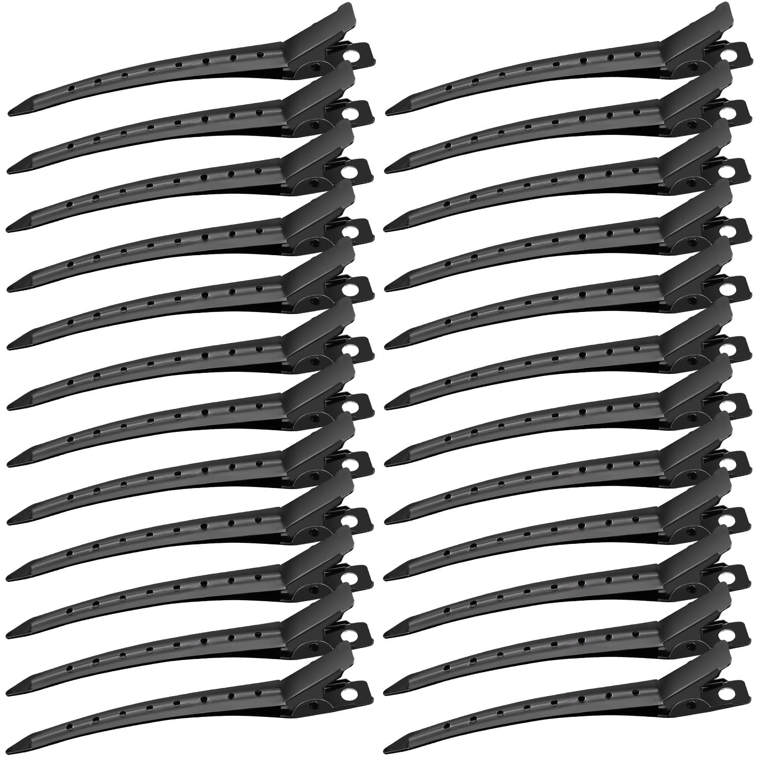 Hair Clips for Styling Sectioning 24Pack, Metal Duck Bill Clips for ...