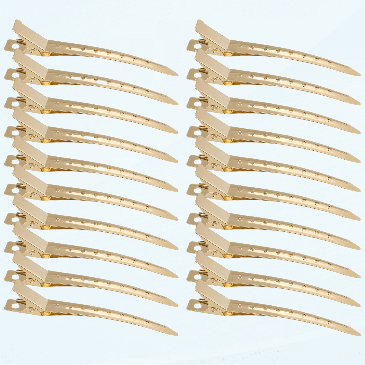 Hair Clips for Styling Sectioning 24Pack, Metal Duck Bill Clips for ...