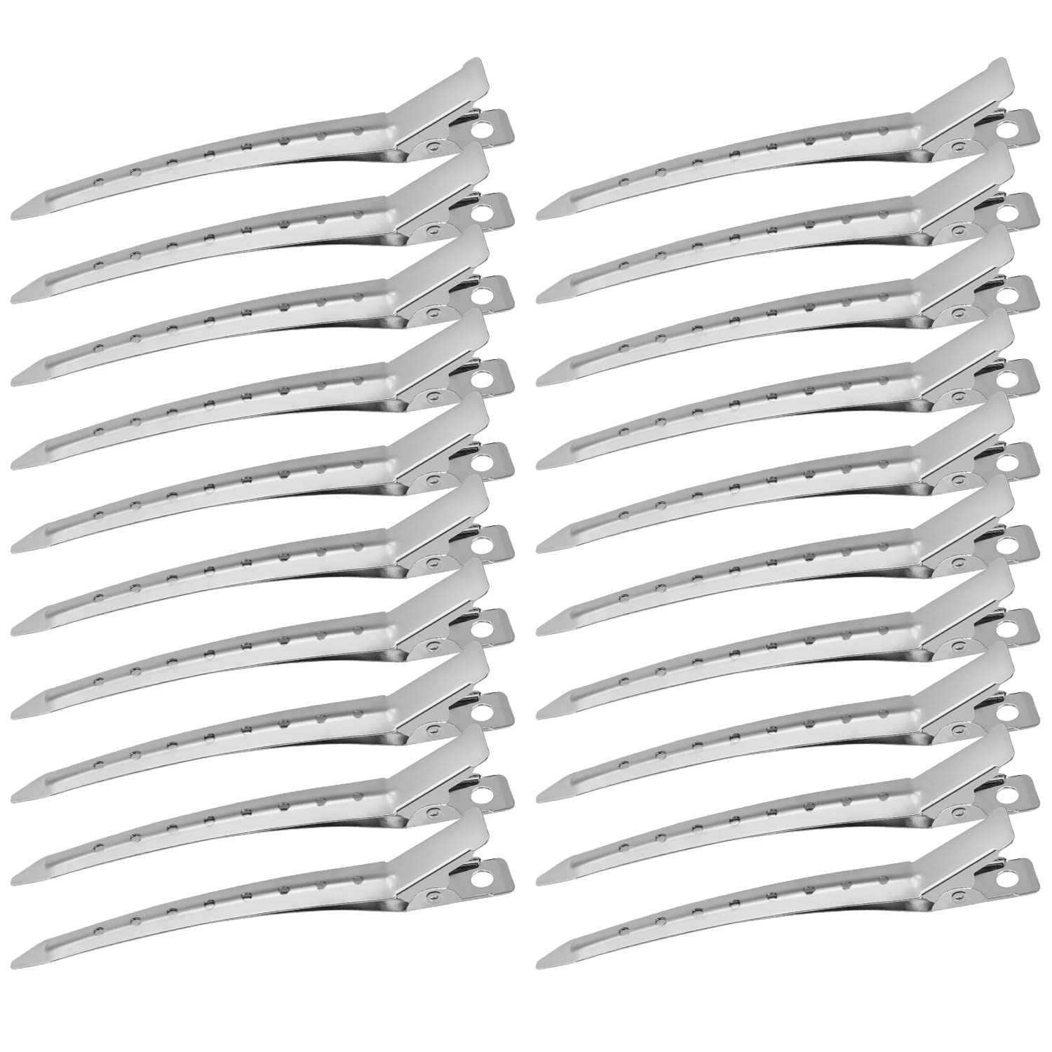Hair Clips for Styling Sectioning 24Pack, Metal Duck Bill Clips for ...