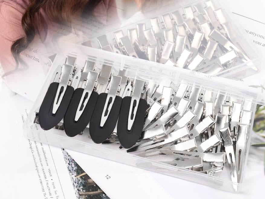 Hair Clips for Women Styling, Metal Duck Billed Pin Curl Clips, Hair ...