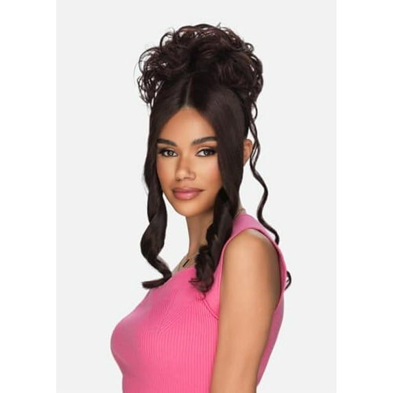 Hair Collection LPBP-IVY, Bang & Bun, Quick and Easy Lace, Ponytail Bun ...