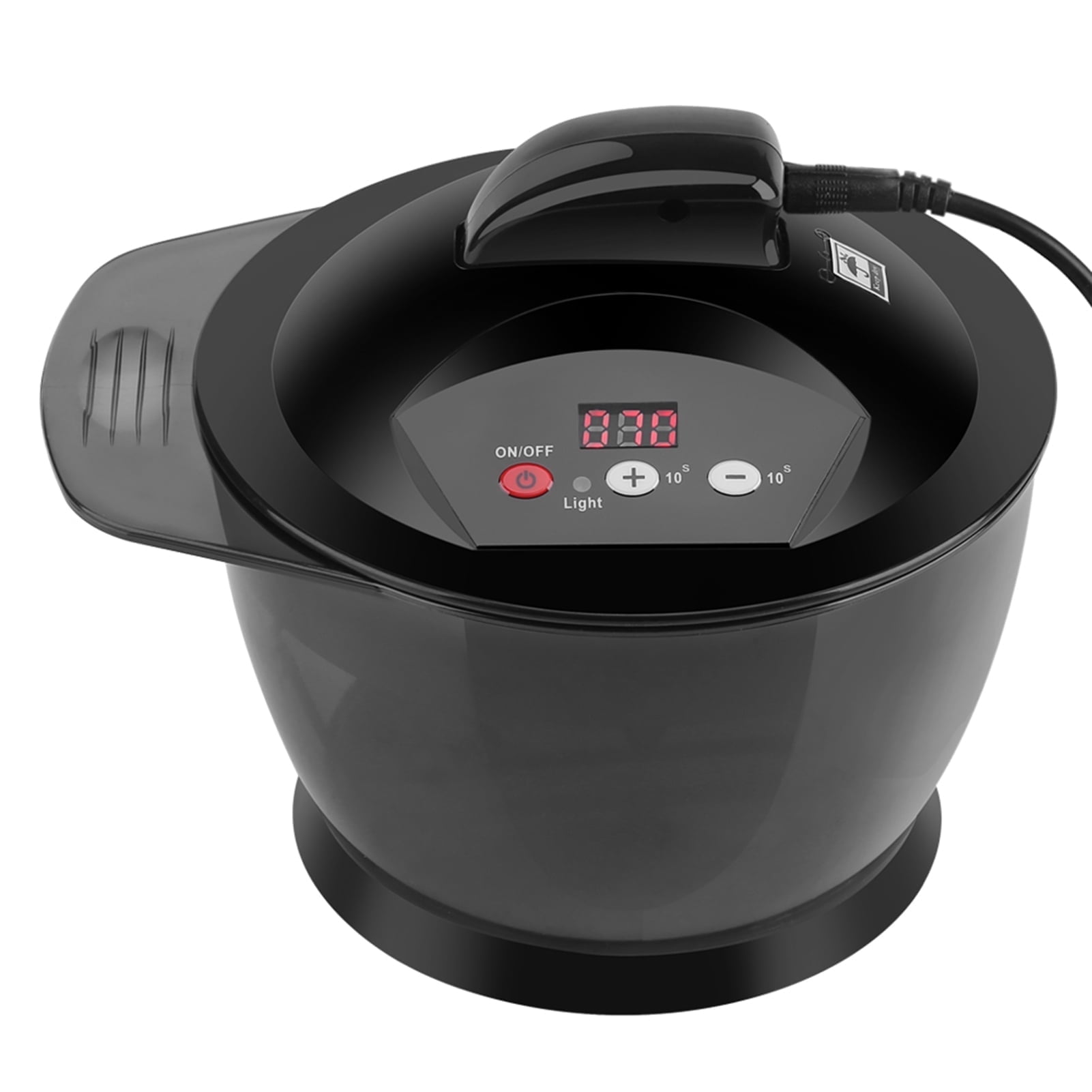 Hair Color Mixing Bowl, USB Rechargeable LCD Time Display Electric Hair ...