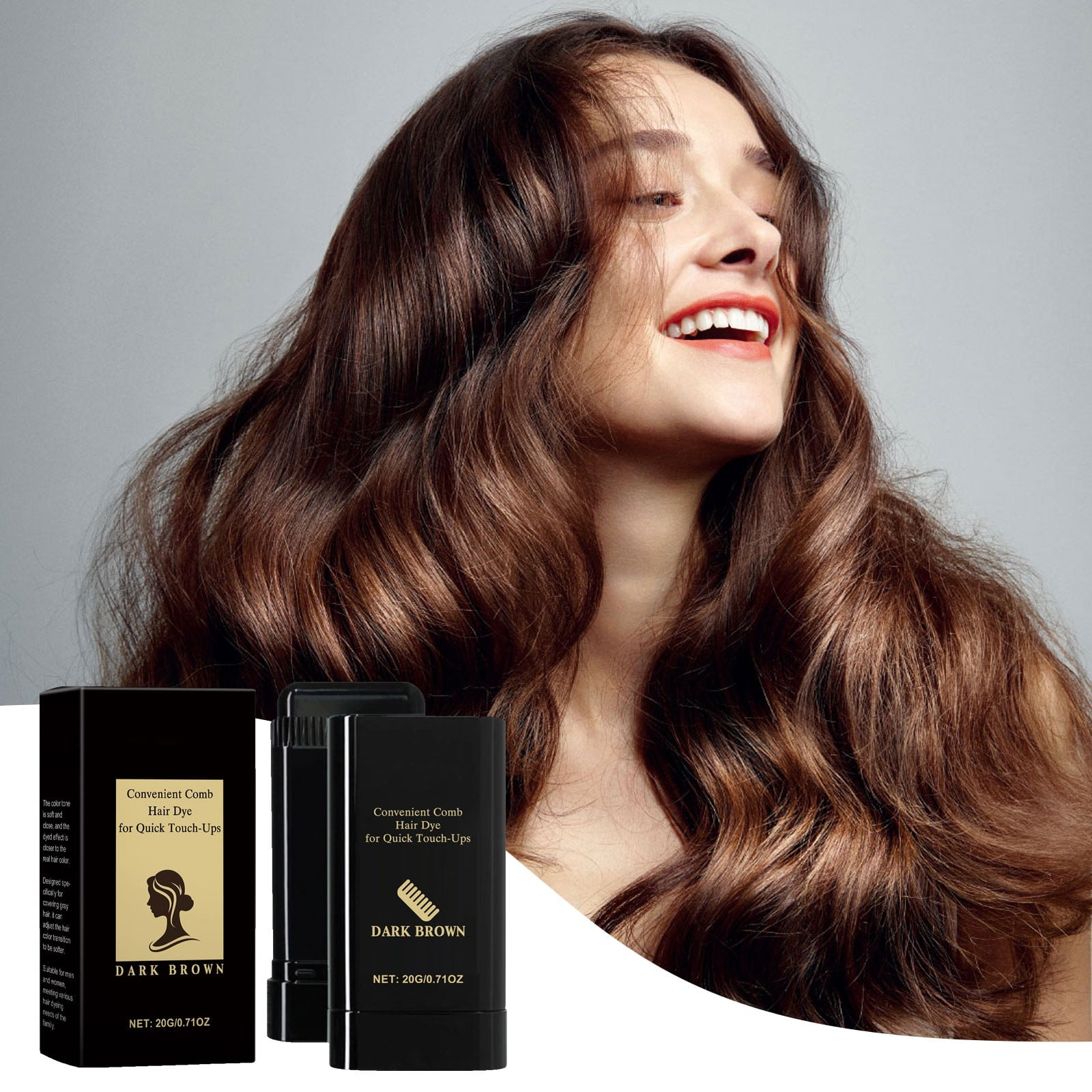 Hair Color Stick To Cover White Hair Temporary Hair Color Pen Chestnut ...