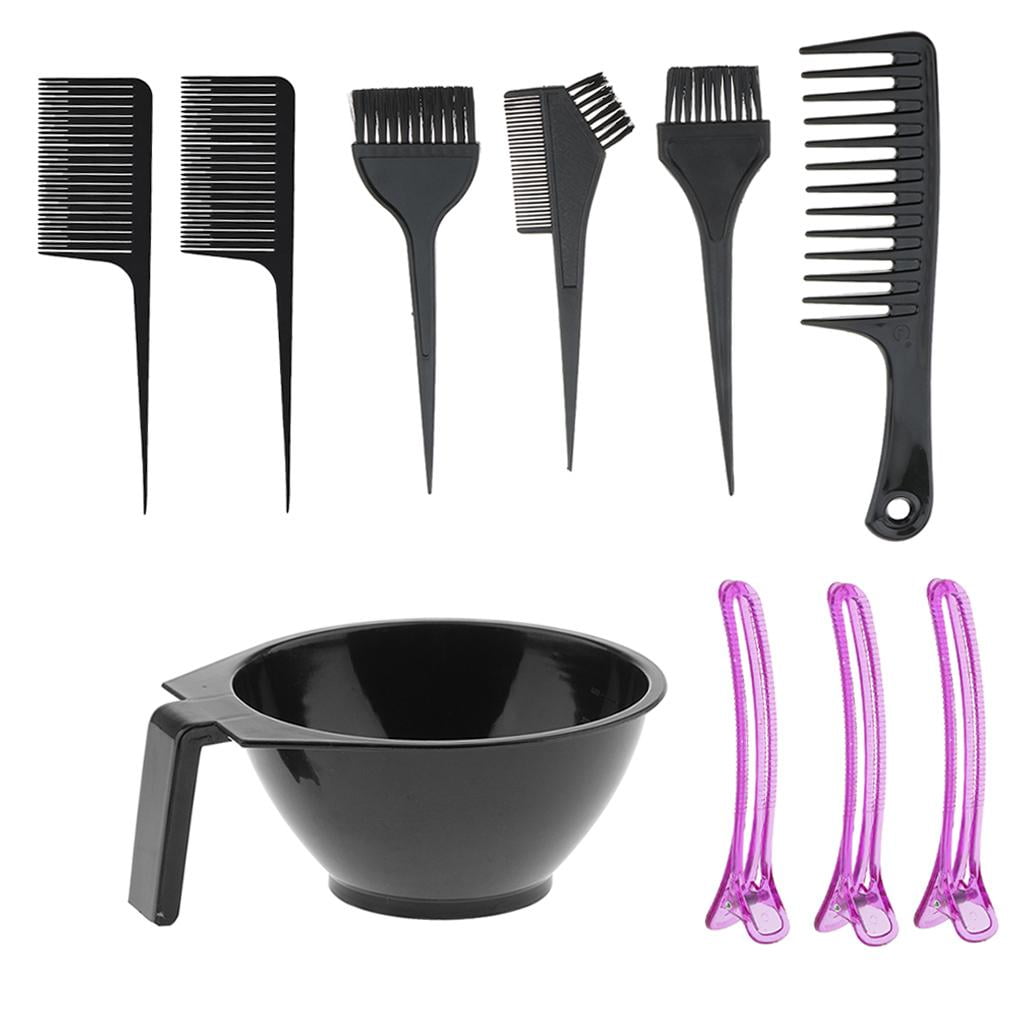 Hair Coloring Mixing Bowl Highlight Comb Clip Comb Tool - Walmart.com