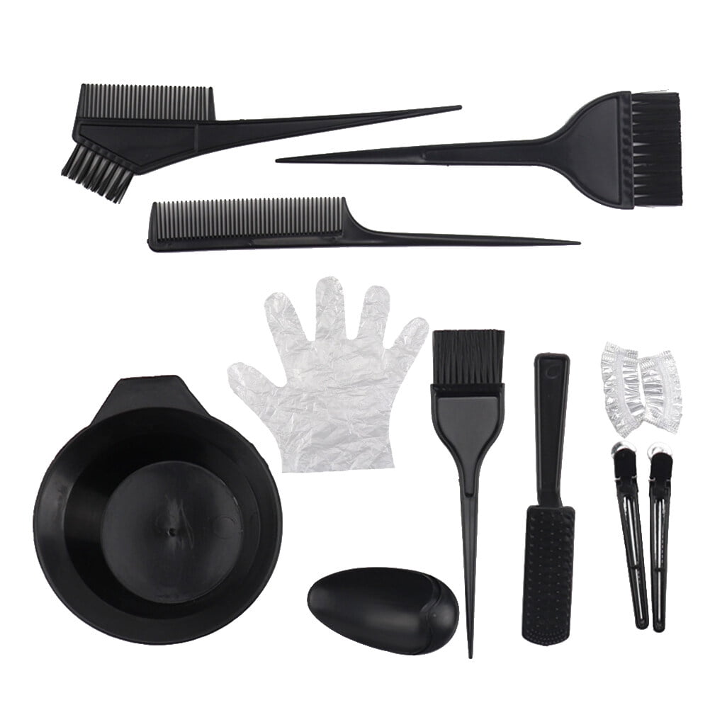 Hair Coloring Tools Set Hair Tinting Bowl Dye Brush Ear Cover Hair Dye ...
