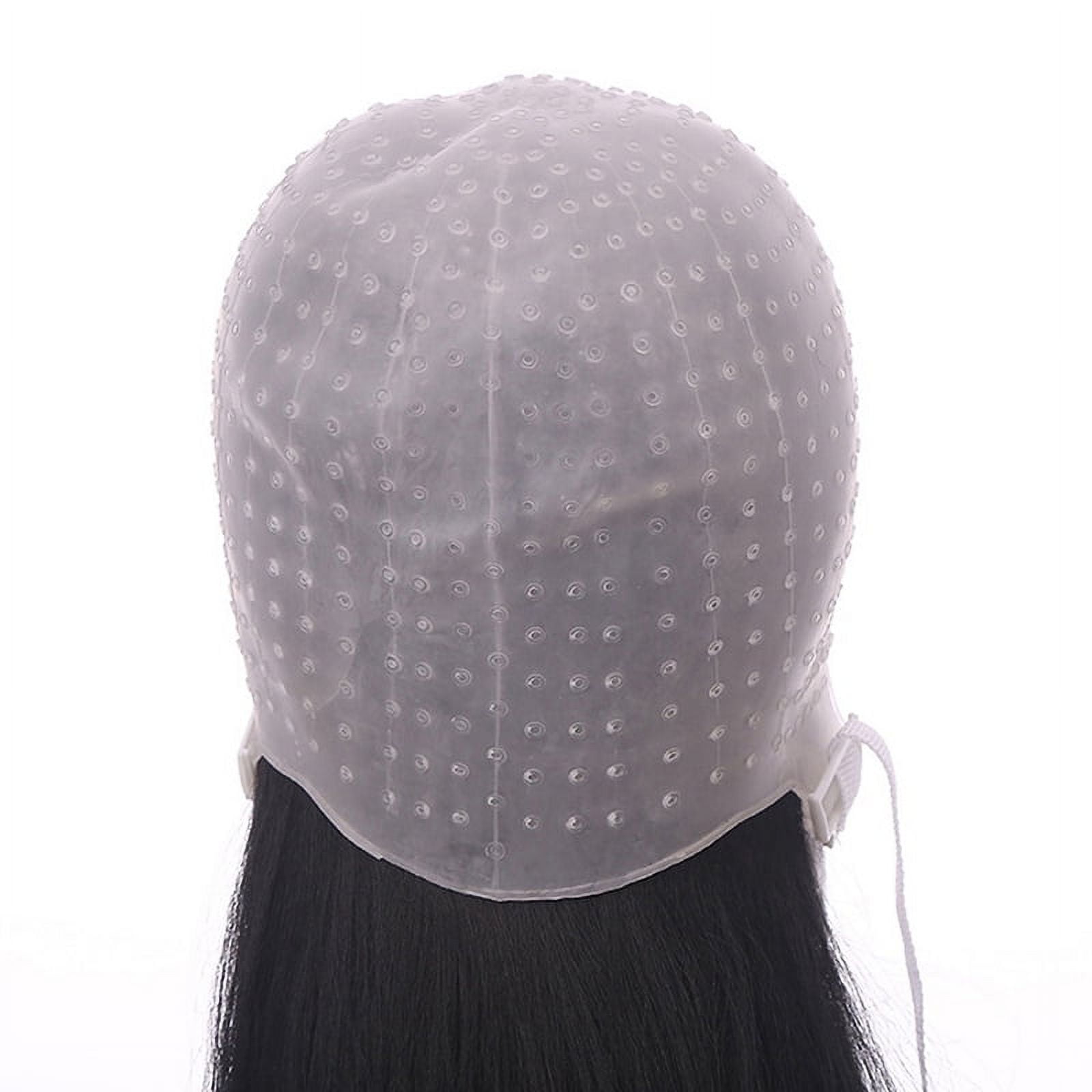 Hair Colouring Highlighting Dye Cap Frosting Tipping Reusable Silicone ...