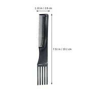 Casewin 3pc Black Carbon Lift Teasing Combs with Stainless Steel Prongs ...