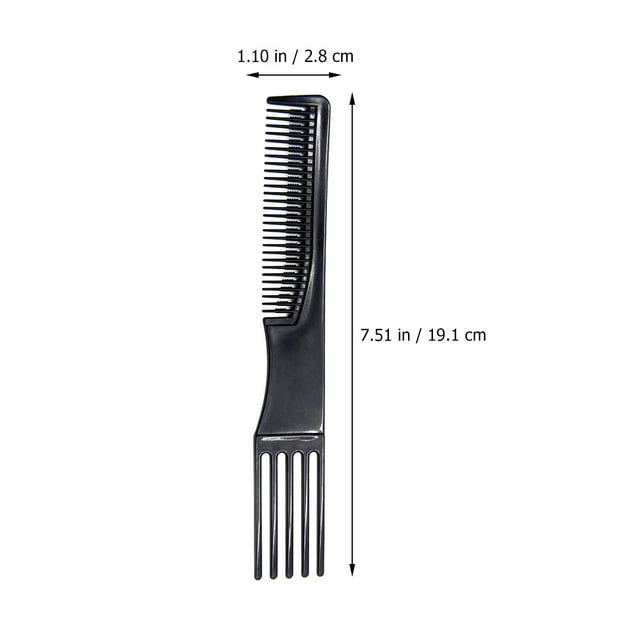 Black Plastic Comb for Hair Use with Anti Static Function and Durable ...
