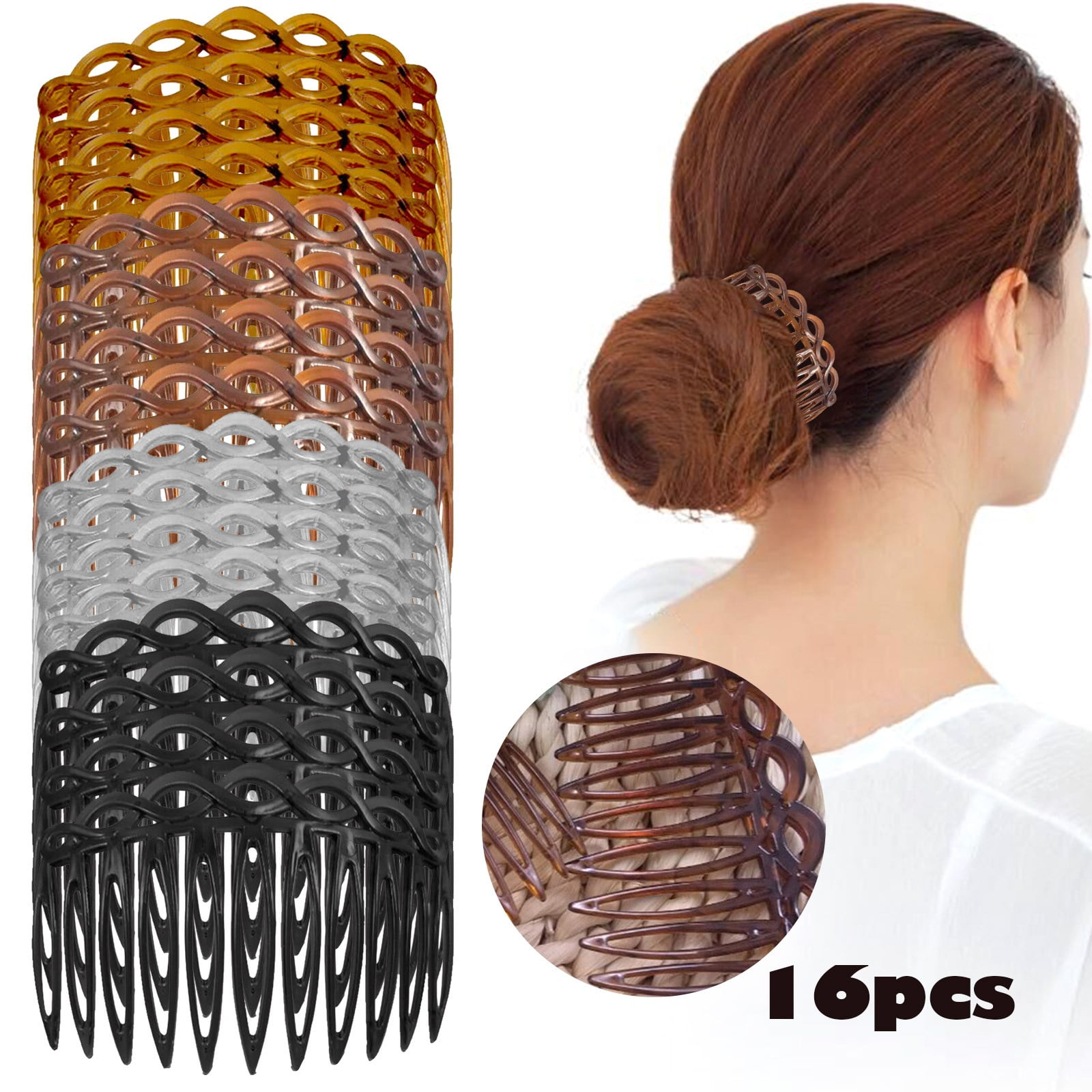 Classic Hair Comb Set - 16 Bags of 11 Tooth Splayed Insert 75cm Design ...