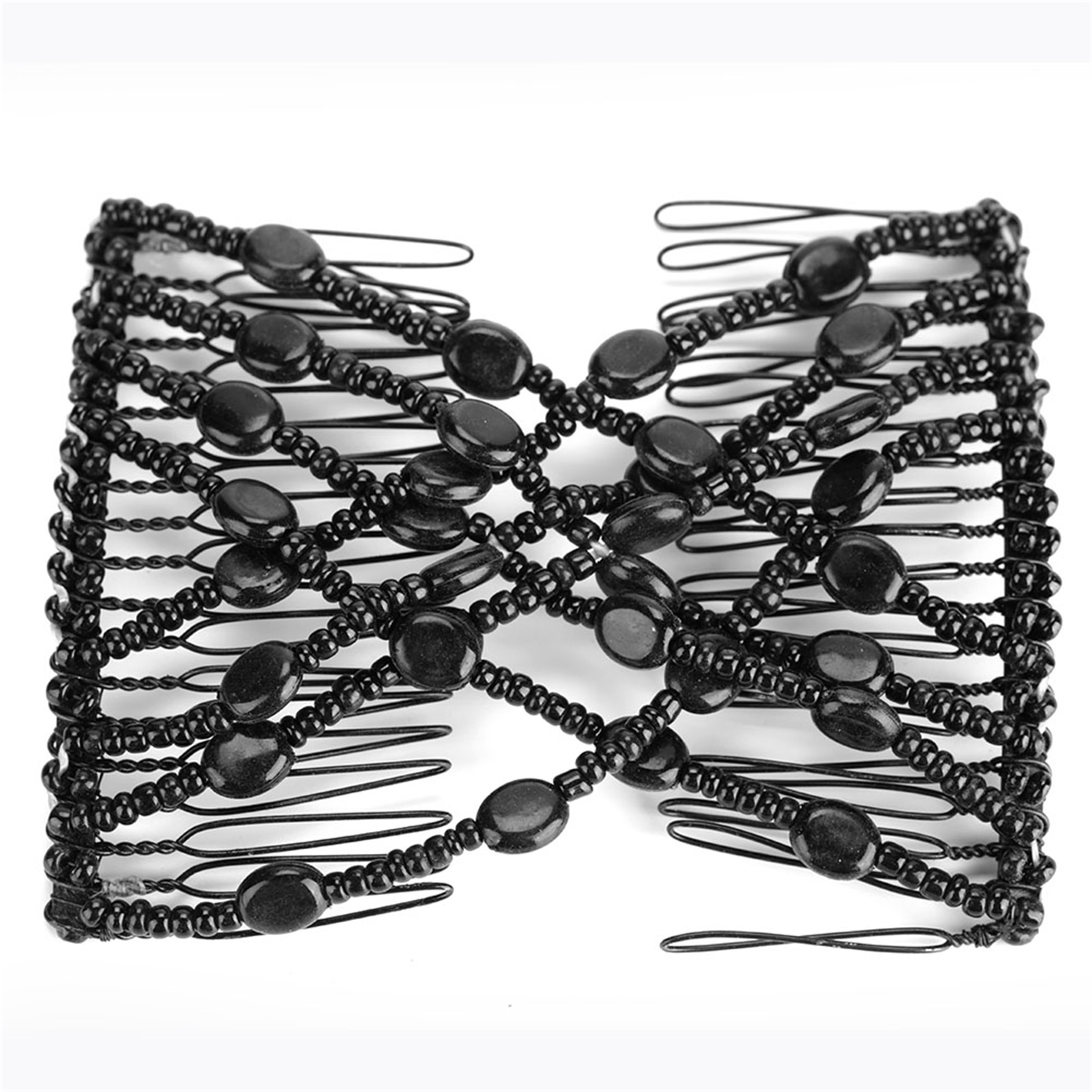 Hair Comb Wire Plate Hair Comb Water Drop Beads Magic Hair Comb Hair ...