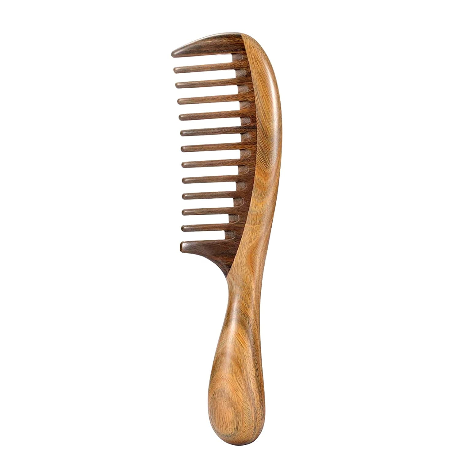 Hair Comb Wooden Wide Tooth Combs for Curly Hair Detangling Sandalwood ...
