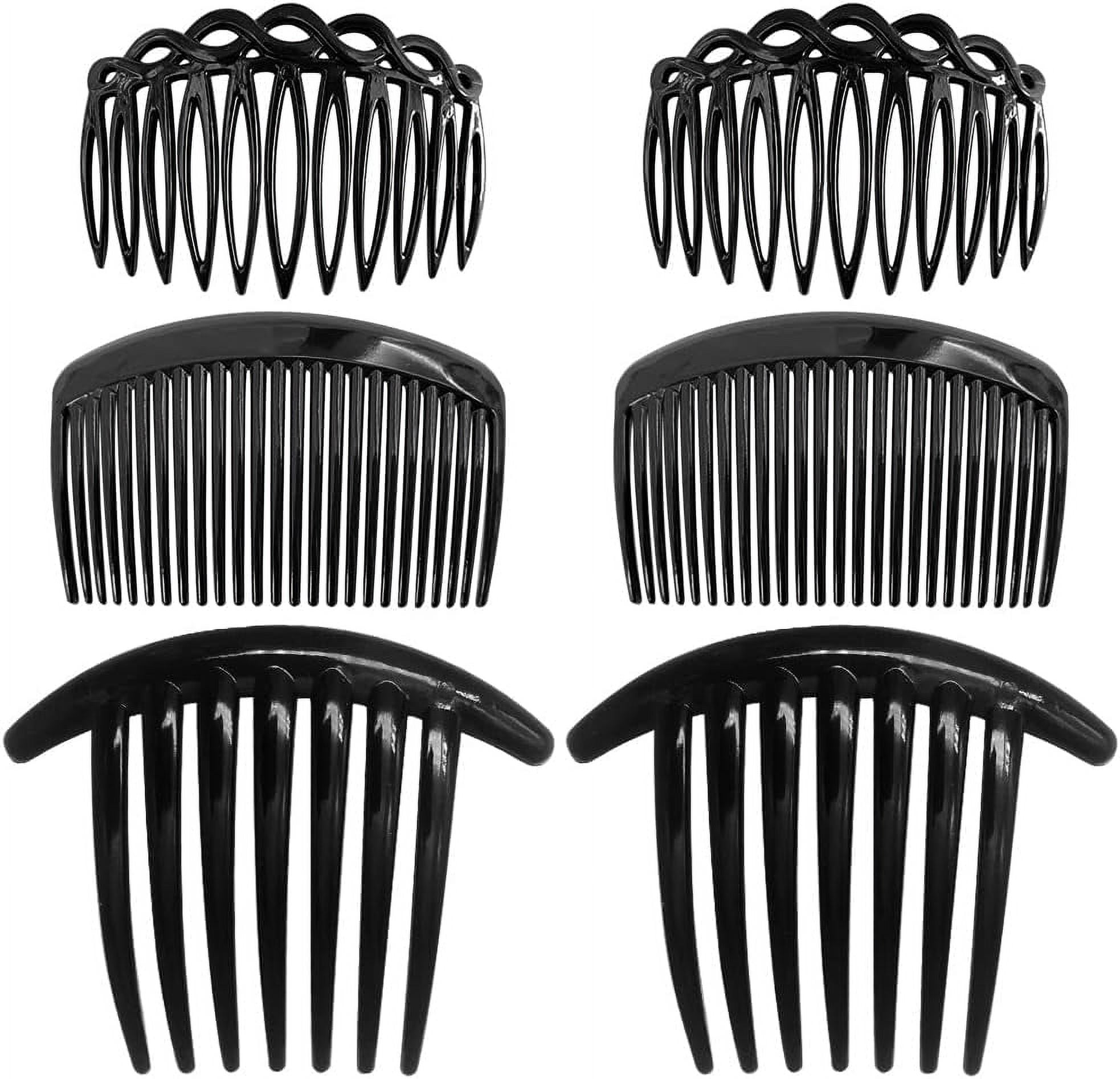 Hair Combs Slides, 6 Pcs Slides Combs Plastic French Side Combs Strong ...