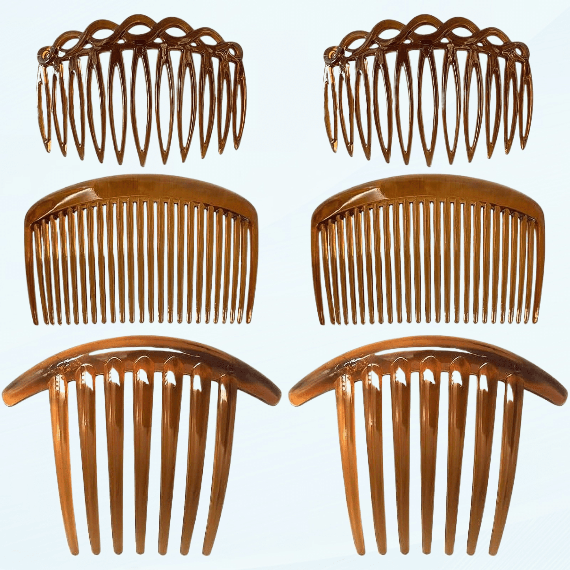Hair Combs Slides, 6 Pcs Slides Combs Plastic French Side Combs Strong ...