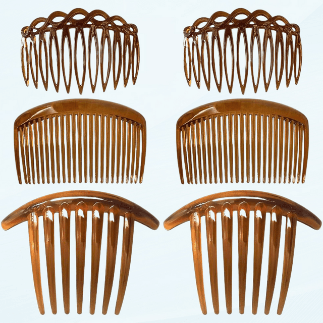 Hair Combs Slides, 6 Pcs Slides Combs Plastic French Side Combs Strong ...
