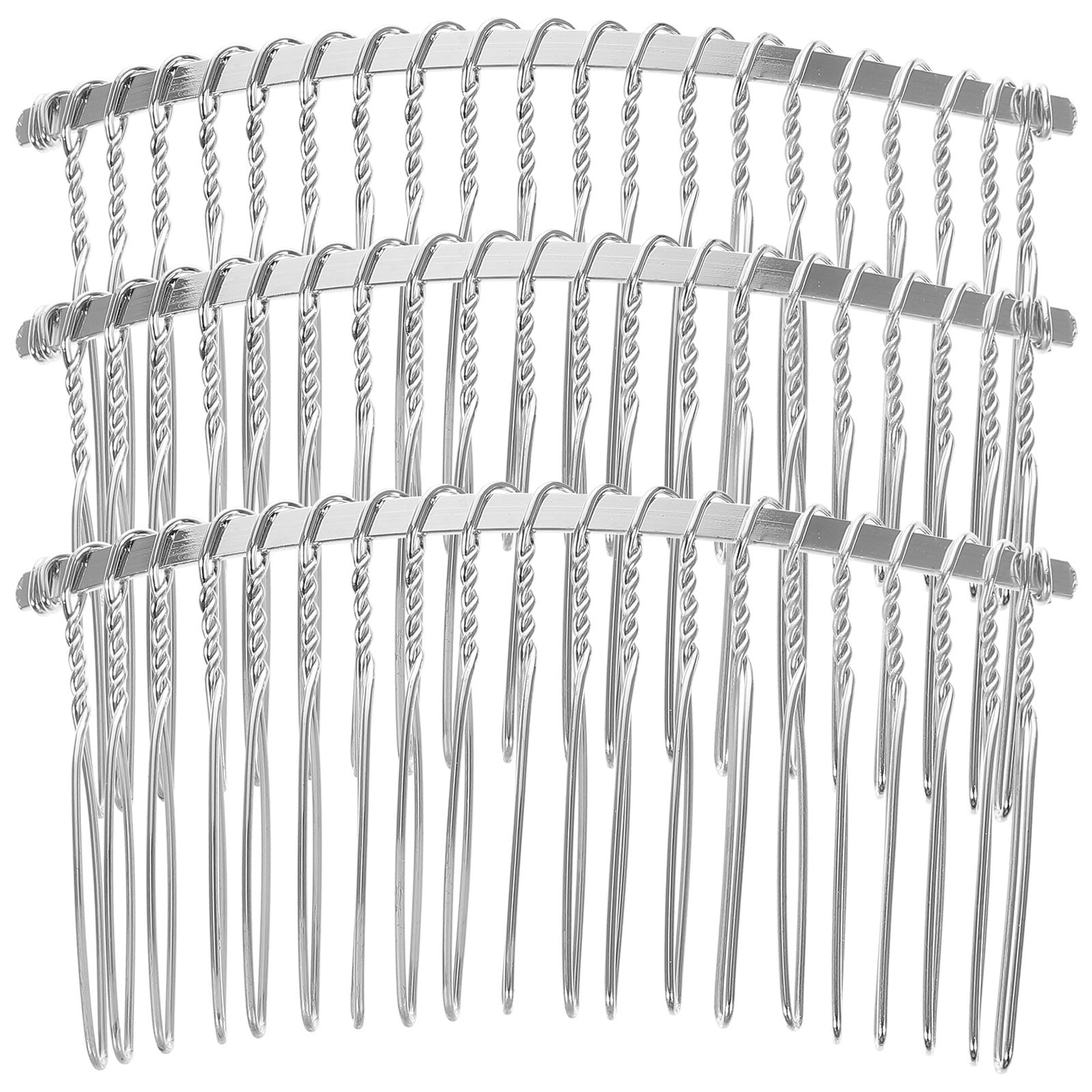 Hair Combs Veil Comb Metal Side Brides Clip Bridal Bride Thick White ...