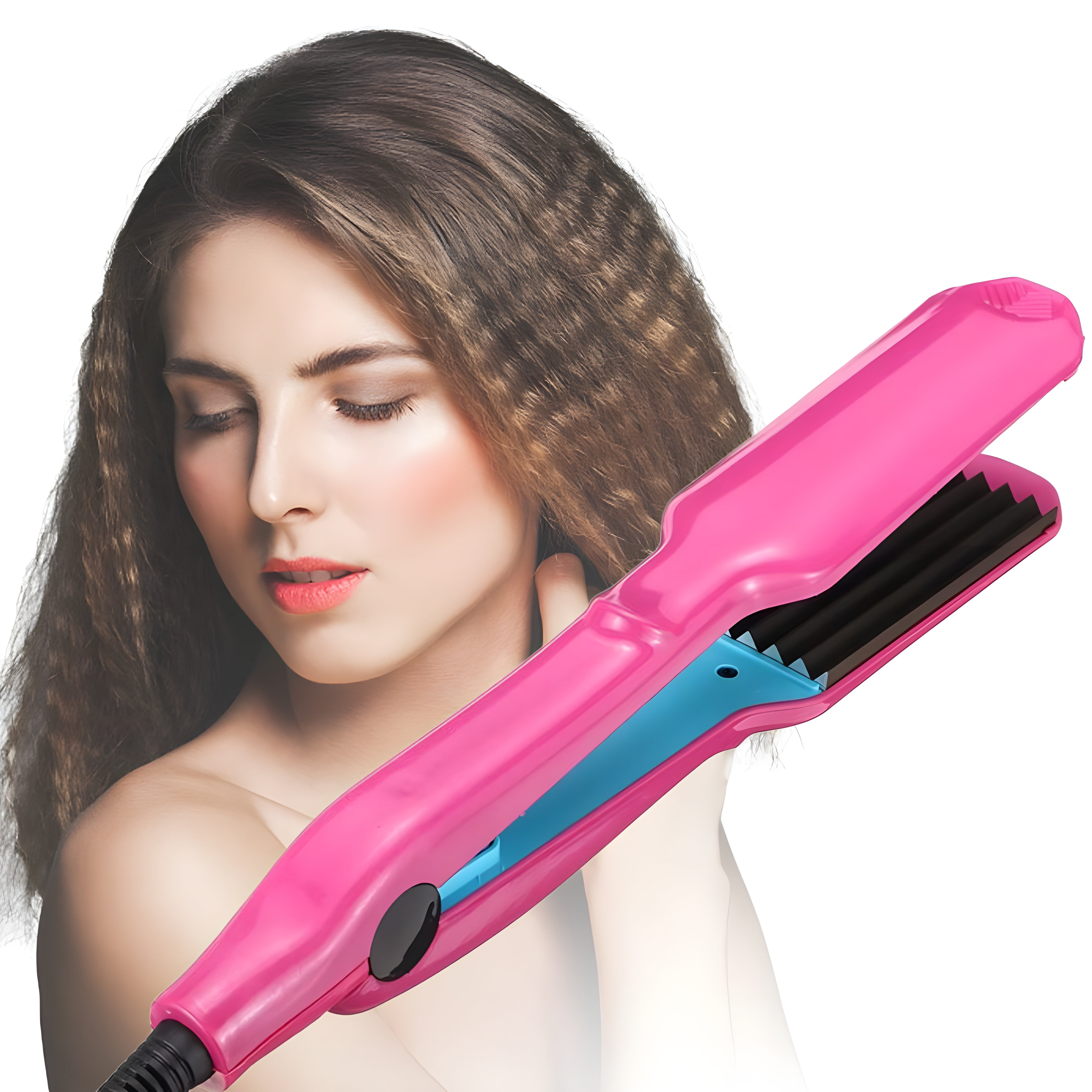 Hair Crimper, Jungle Wave Professional Crimping Iron and Waver Ceramic ...