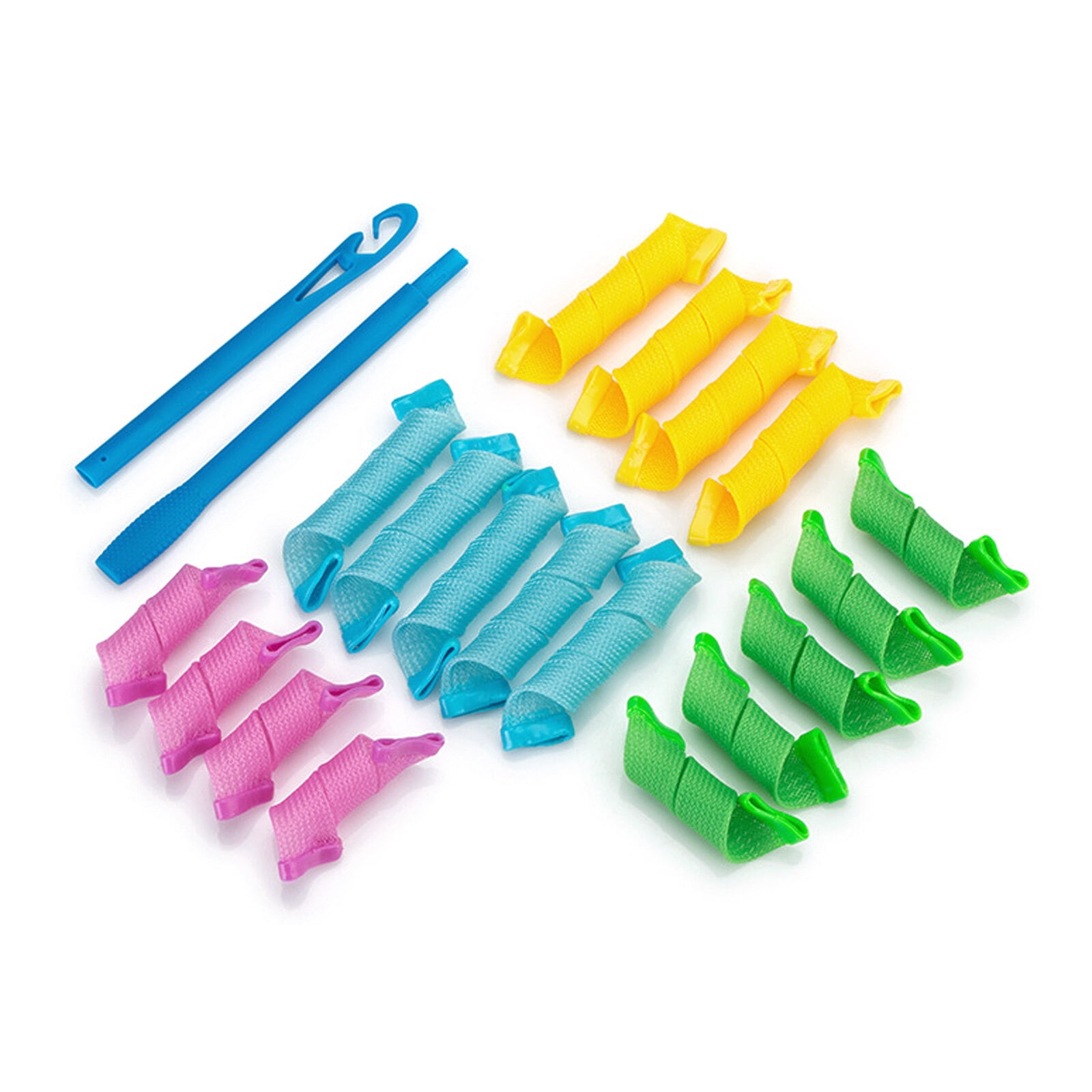Hair Curler Roller Set Spiral Curls Styling Rollers Quick Easy Wave ...
