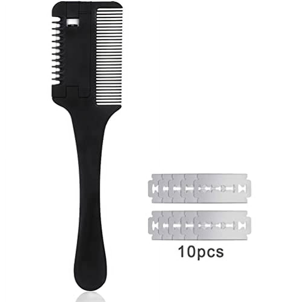Hair Cutter Comb,Etercycle Hair Thinner Razor Comb with extra 10 Pcs ...
