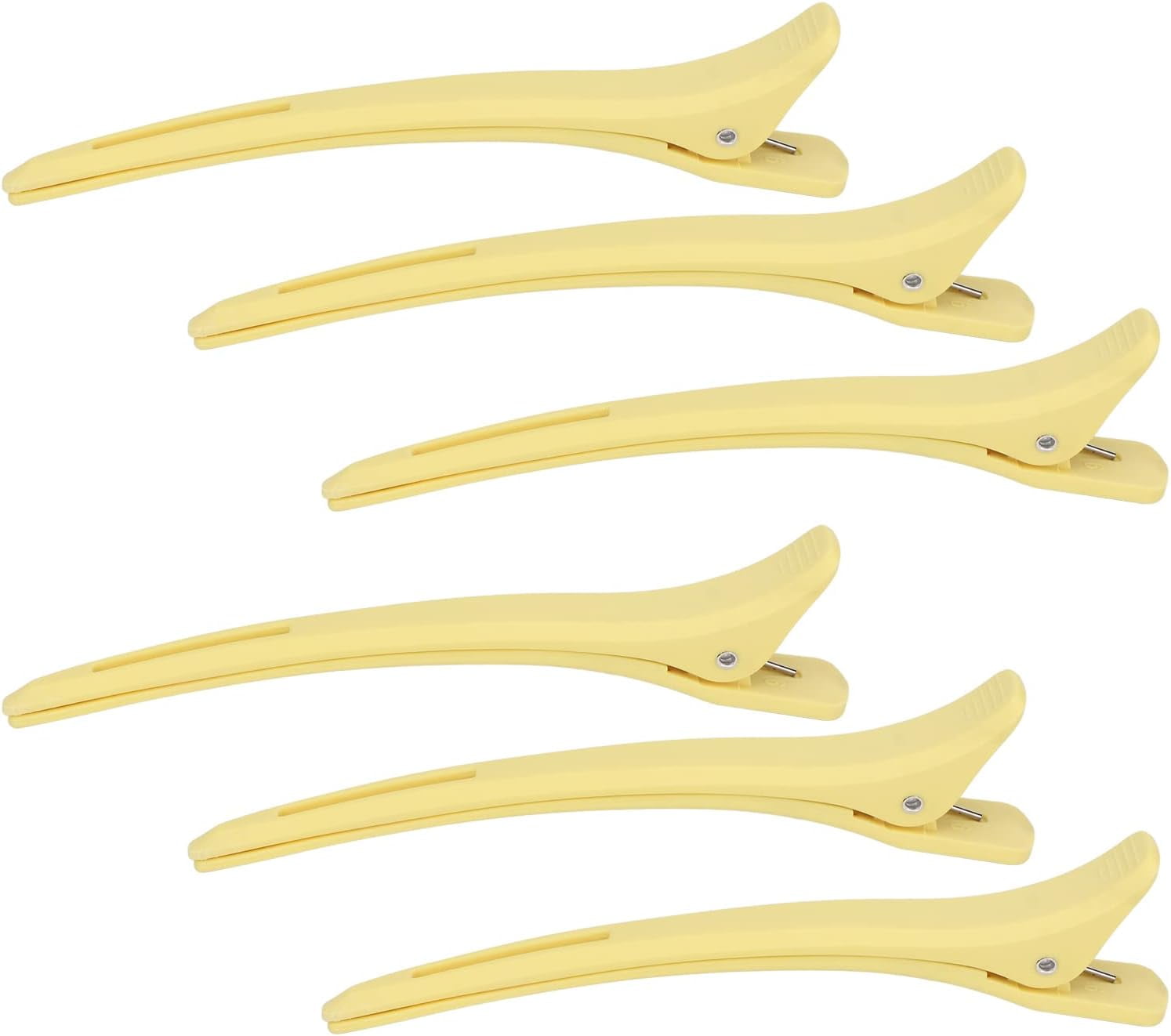 Hair Cutting Clamp Resin Hair Sectioning Clamp Yellow Duckbill Bathroom ...