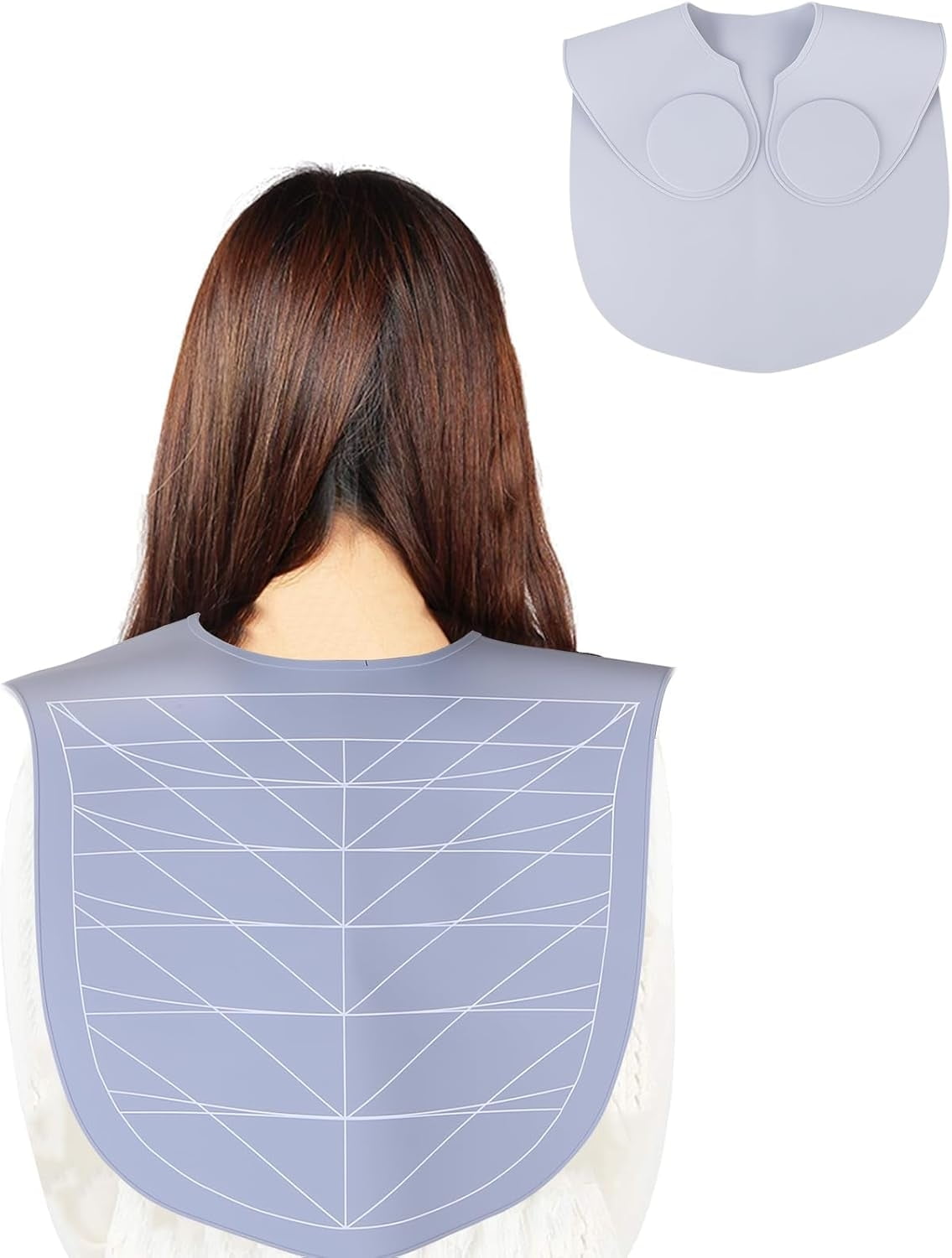 Hair Cutting Collar with Guidelines – Waterproof Silicone Cutting Cape & Weighted Neck Wrap for ...