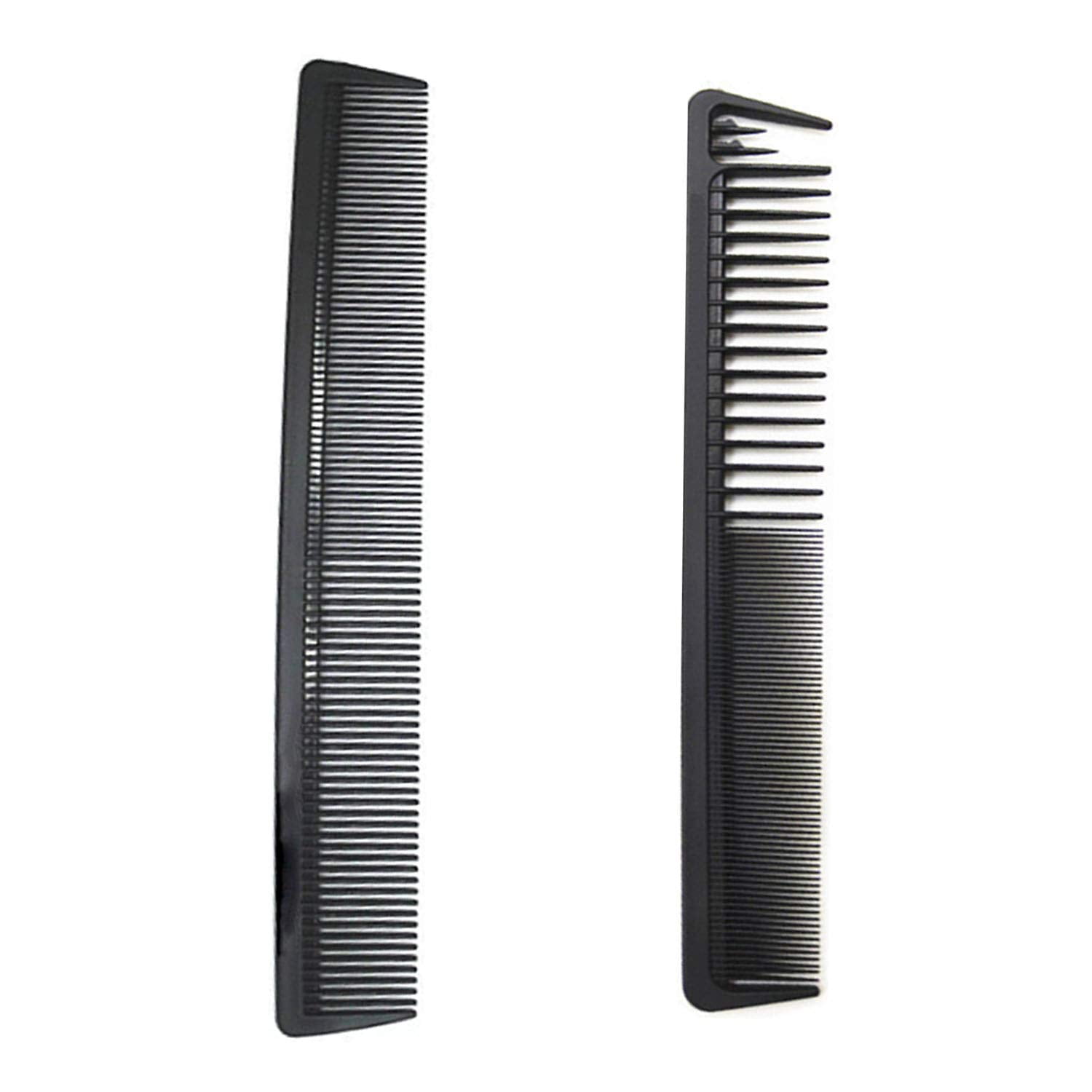 Hair Cutting Combs, Fine Comb & Wide Tooth Comb, Barber Styling Combs ...