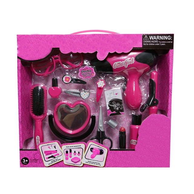 Hair Cutting Kit Hairdresser Toys for Girls - 12 Pieces Kids ...