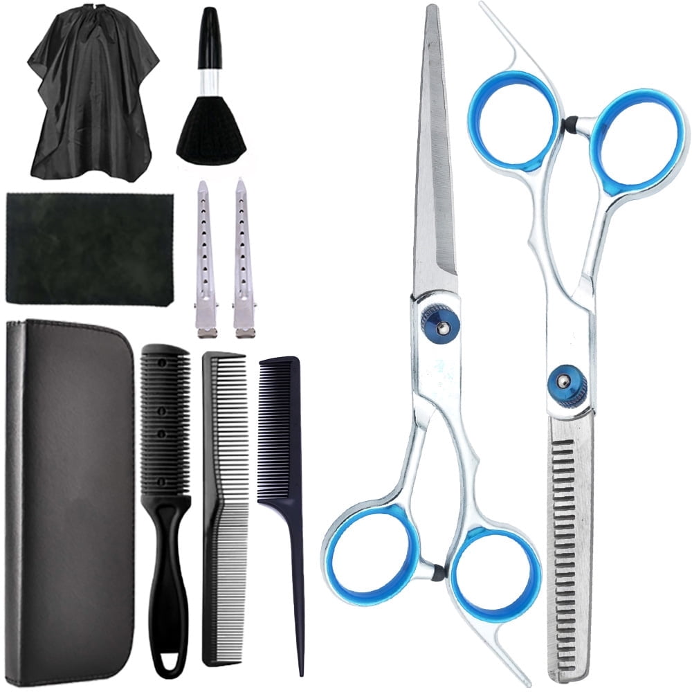 Hair Cutting Scissors Set Professional, 11 PCS Haircut Kit Scissors for ...