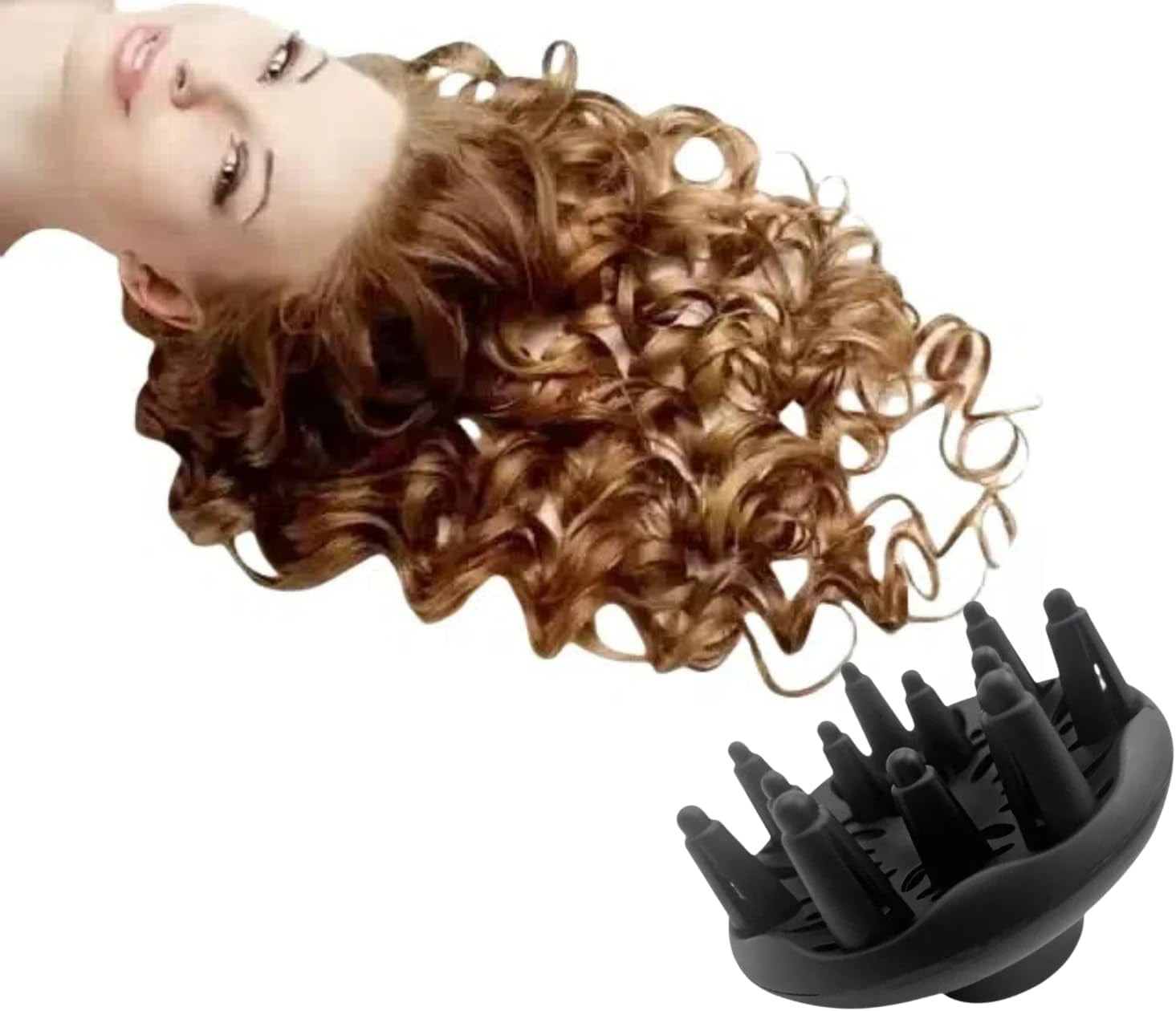 Hair Diffuser Attachment For Hair Dryer - Ideal For Curly Hair ...