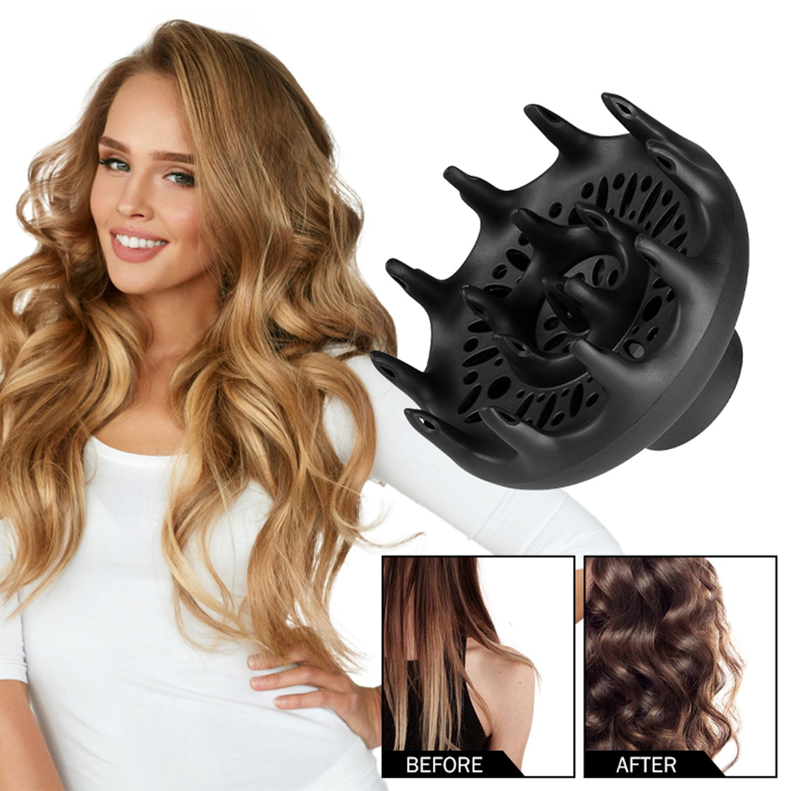 Hair Diffuser For Curly And Natural Hair Blow Dryer Diffuser To ...