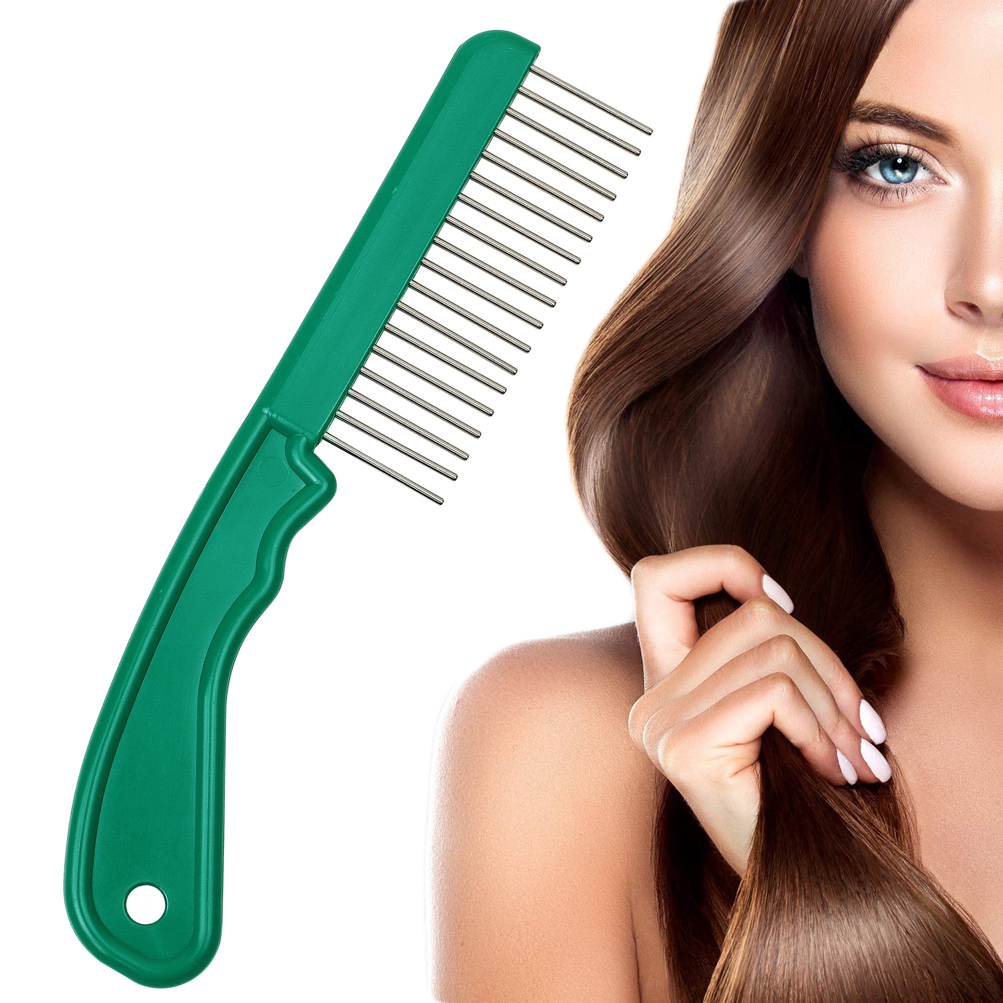 Hair Doctor Extra Long-Wide Tooth Comb with Rotating Teeth - Walmart.com