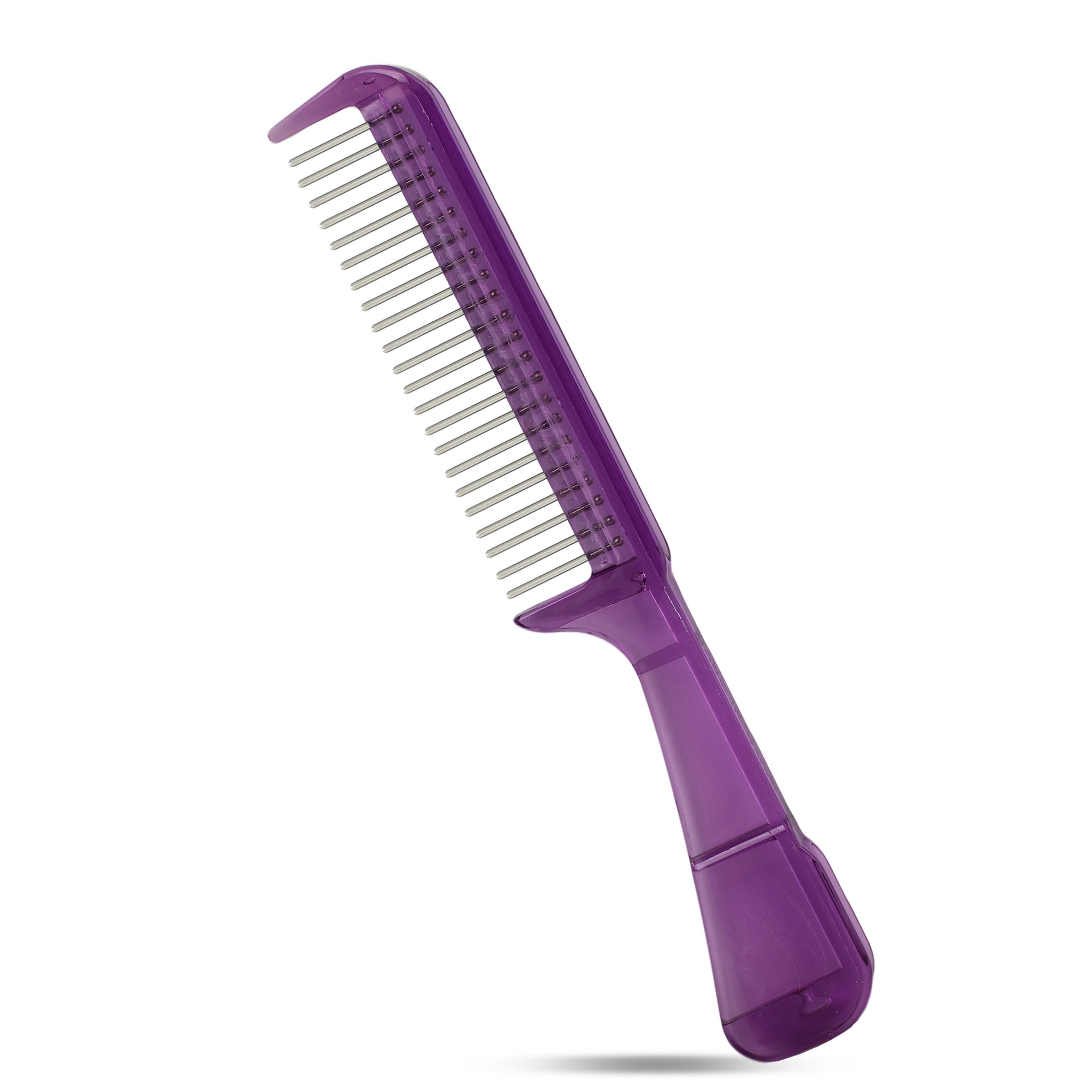 Hair Doctor Handle Comb with wide spaced rotating teeth decreases hair ...