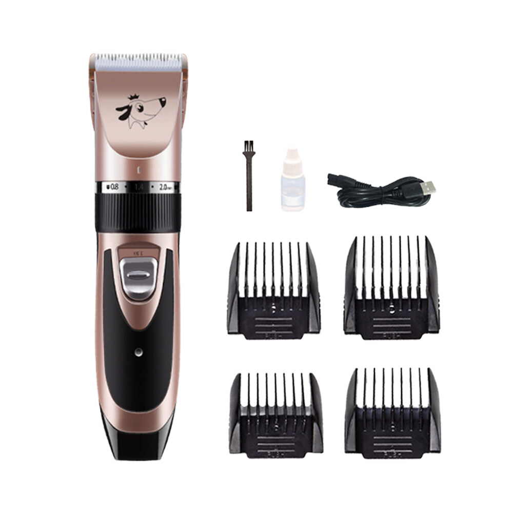 Hair Dog Trimmer Pet Grooming Clippers Electric Shaver Kit Cutter Cat ...