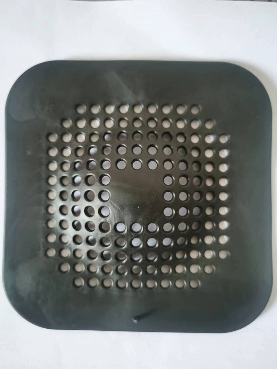 Hair Drain Catcher, Raised Square Shower Drain Covers with 4 Suction ...