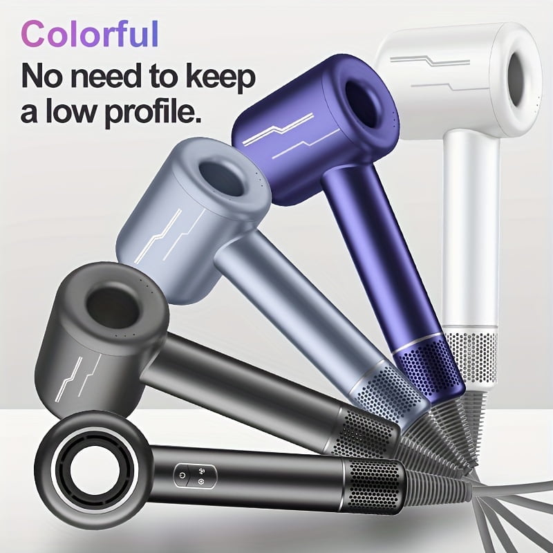 Hair Dryer, 130,000 RPM Brushless Motor,1600 Watt Negative Ionic ...